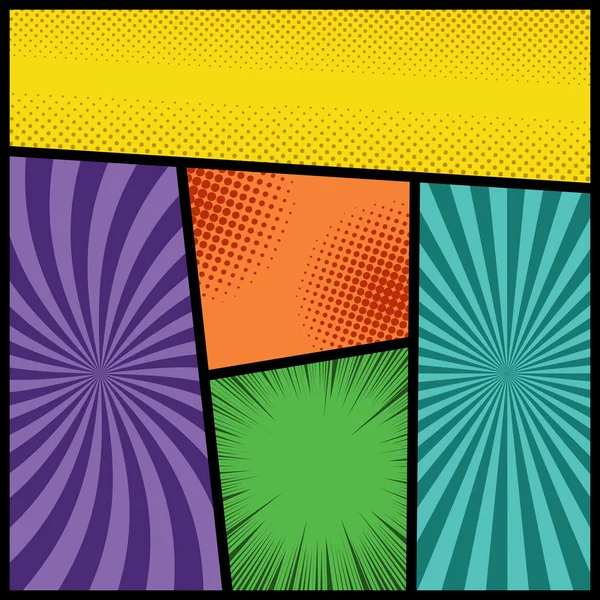 Comic template Vector Pop-Art. — Stock Vector © jirawat #102155908