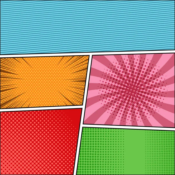 Comic Colorful Concept Various Humor Effects Different Colors Vector ...