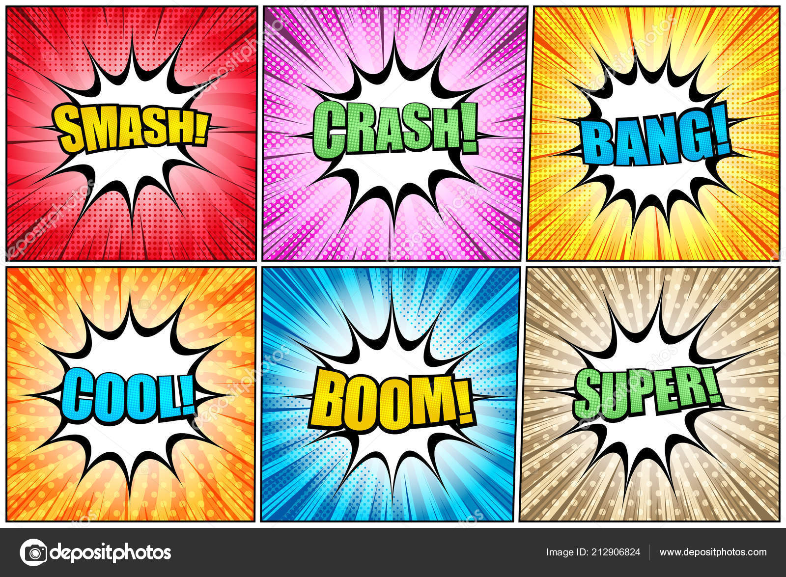 Comic book backgrounds set Stock Vector Image by ©Petersenurecoff.gmail ...