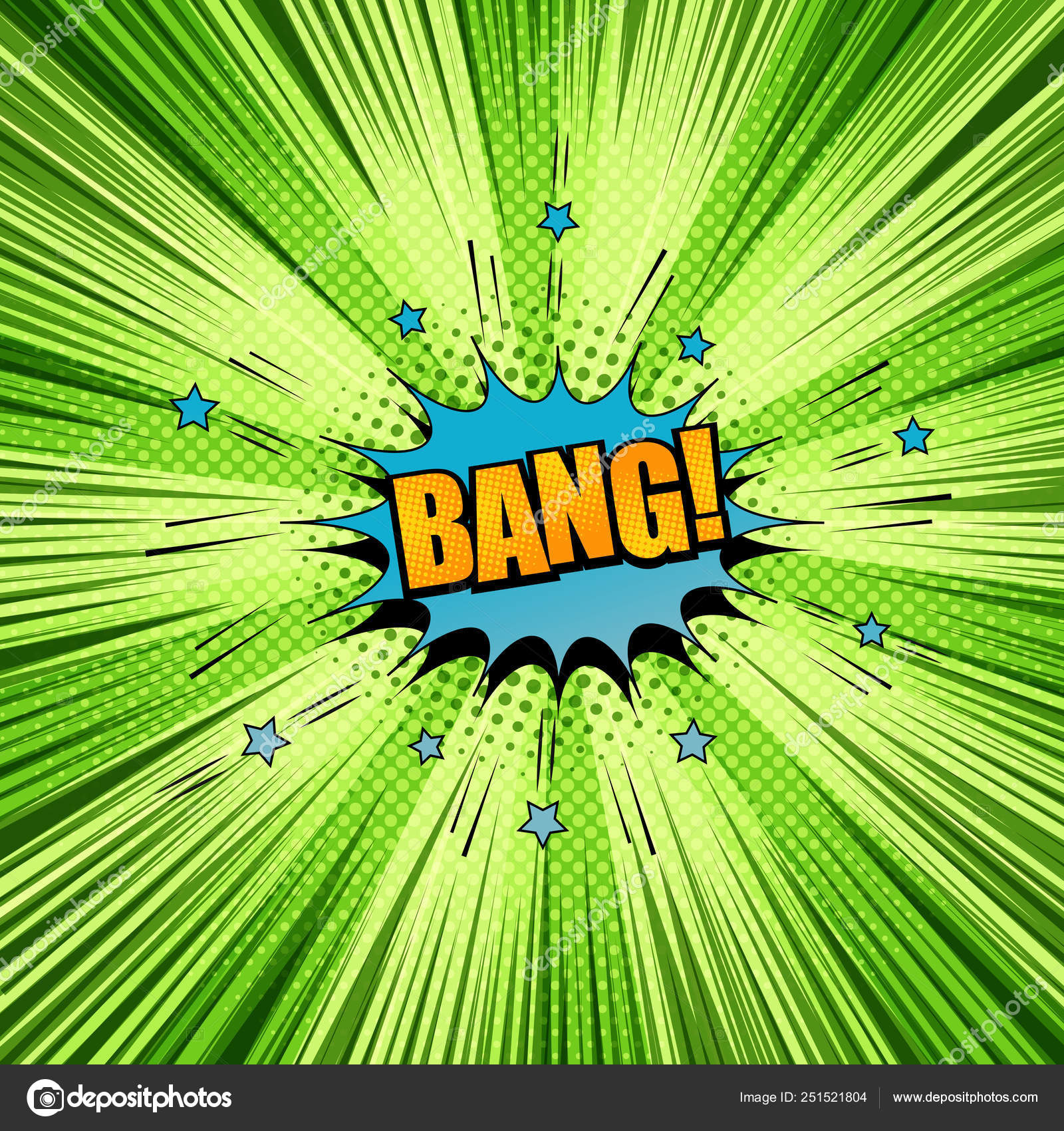 Comic book page explosive green concept Stock Vector Image by ...