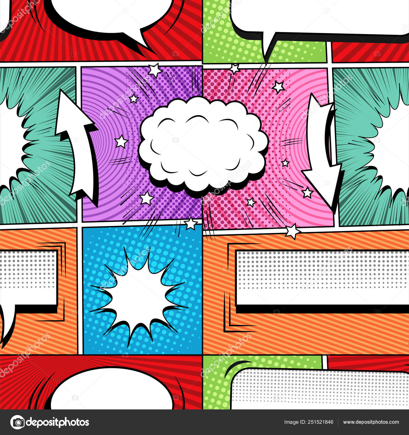 Comic bright seamless pattern Stock Vector Image by ©Petersenurecoff ...