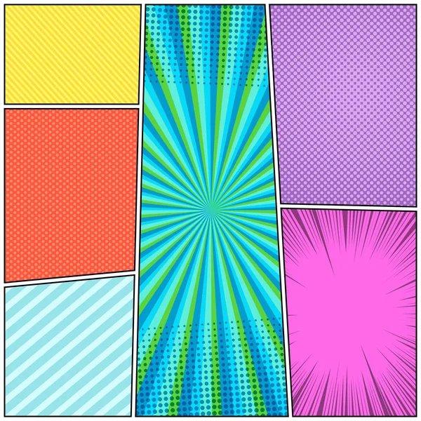 Comic book colorful backgrounds set Stock Vector by ©Petersenurecoff ...