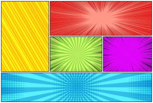 Comic Colorful Concept Various Humor Effects Different Colors Vector ...