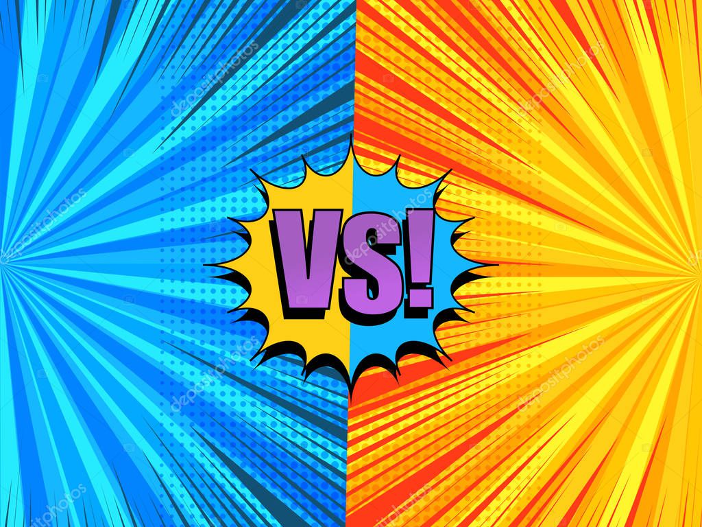 Comic versus composición ligera Vector de stock por ©Petersenurecoff ...