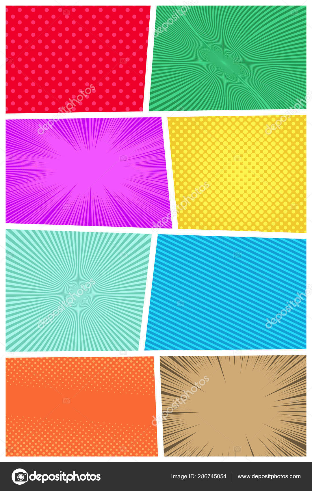 Comic colorful vertical background Stock Vector Image by ...