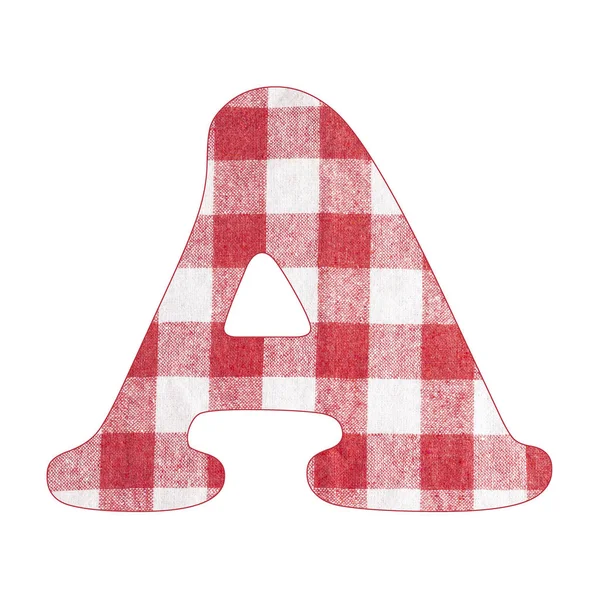 Letter Red Checkered Napkin Background Stock Photo by ...