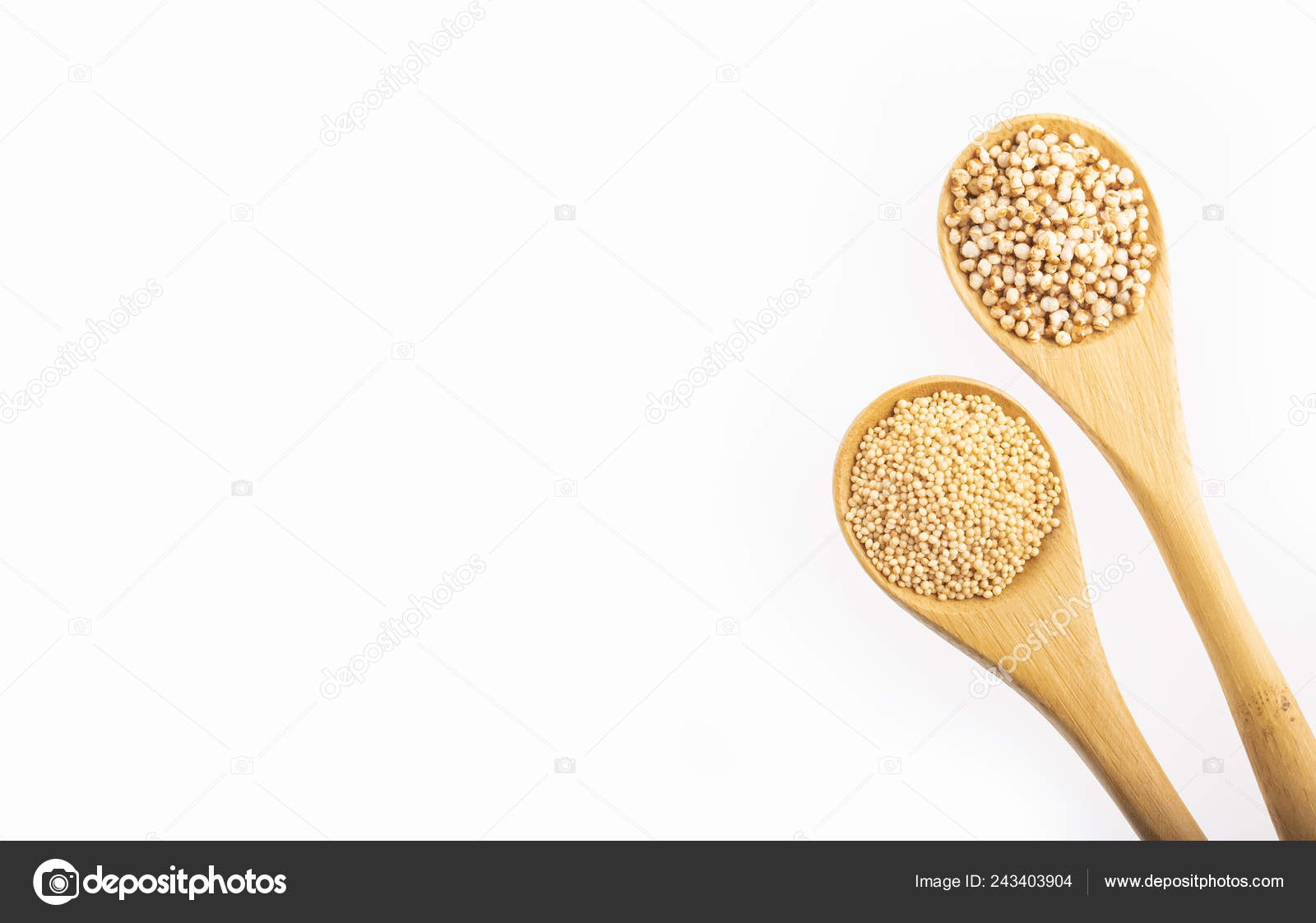 Popped Raw Amaranth Seeds Amaranthus White Background Stock Photo by ...