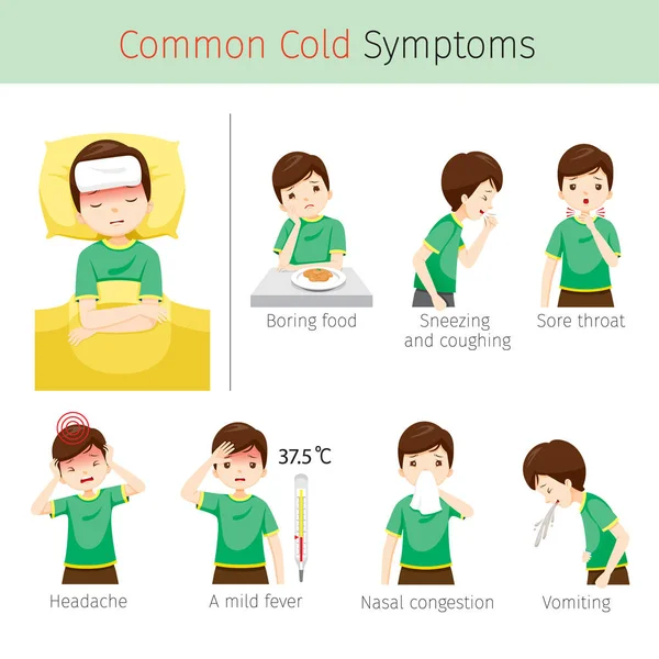 Coughing man cartoon vector illustration Vector Art Stock Images ...