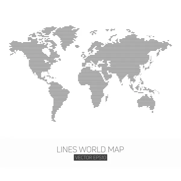 Mapa mundial de líneas . Vector de stock por ©art-sonik 232234490