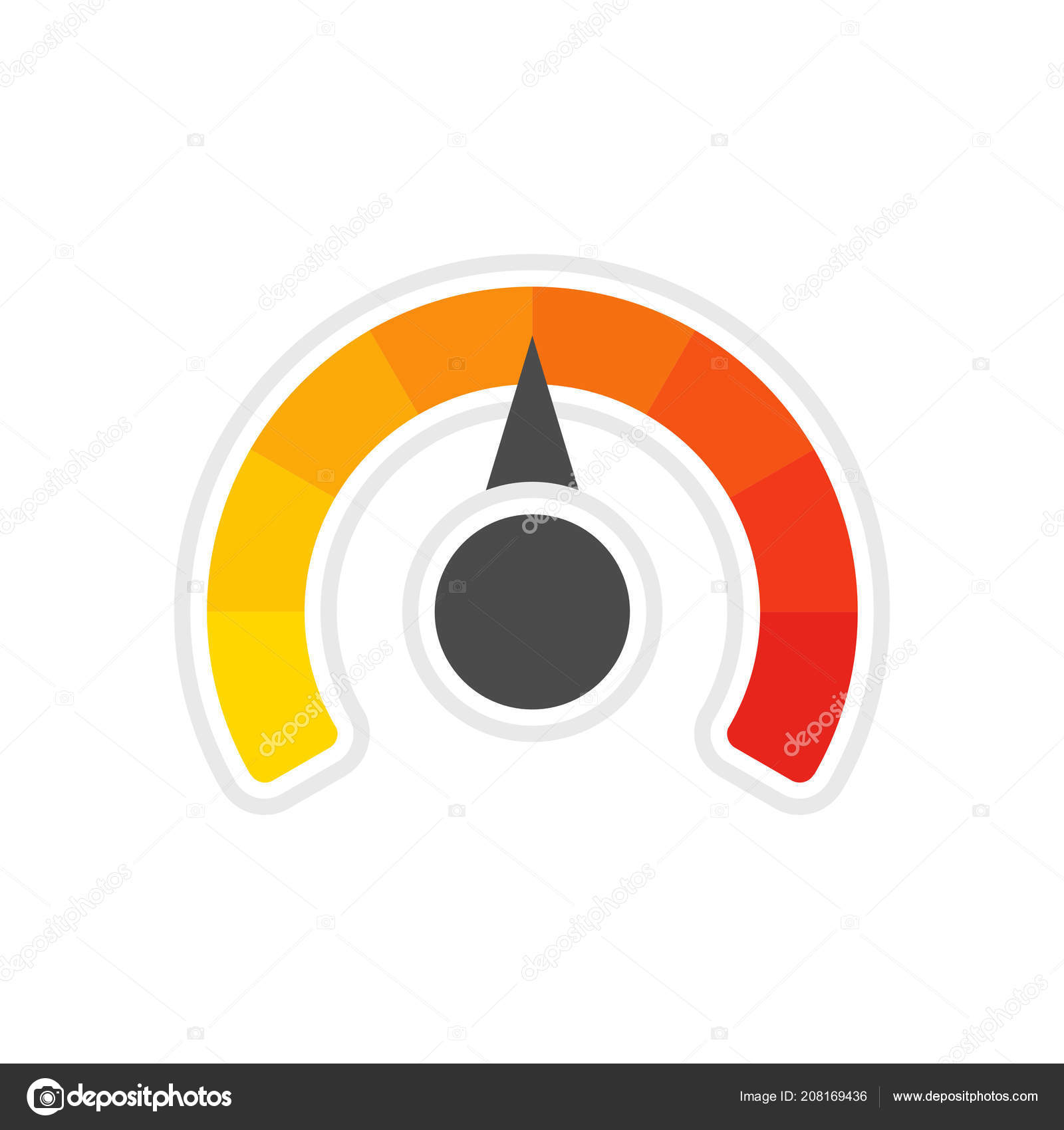 Round temperature gauge. Stock Vector Image by ©art-sonik #208169436