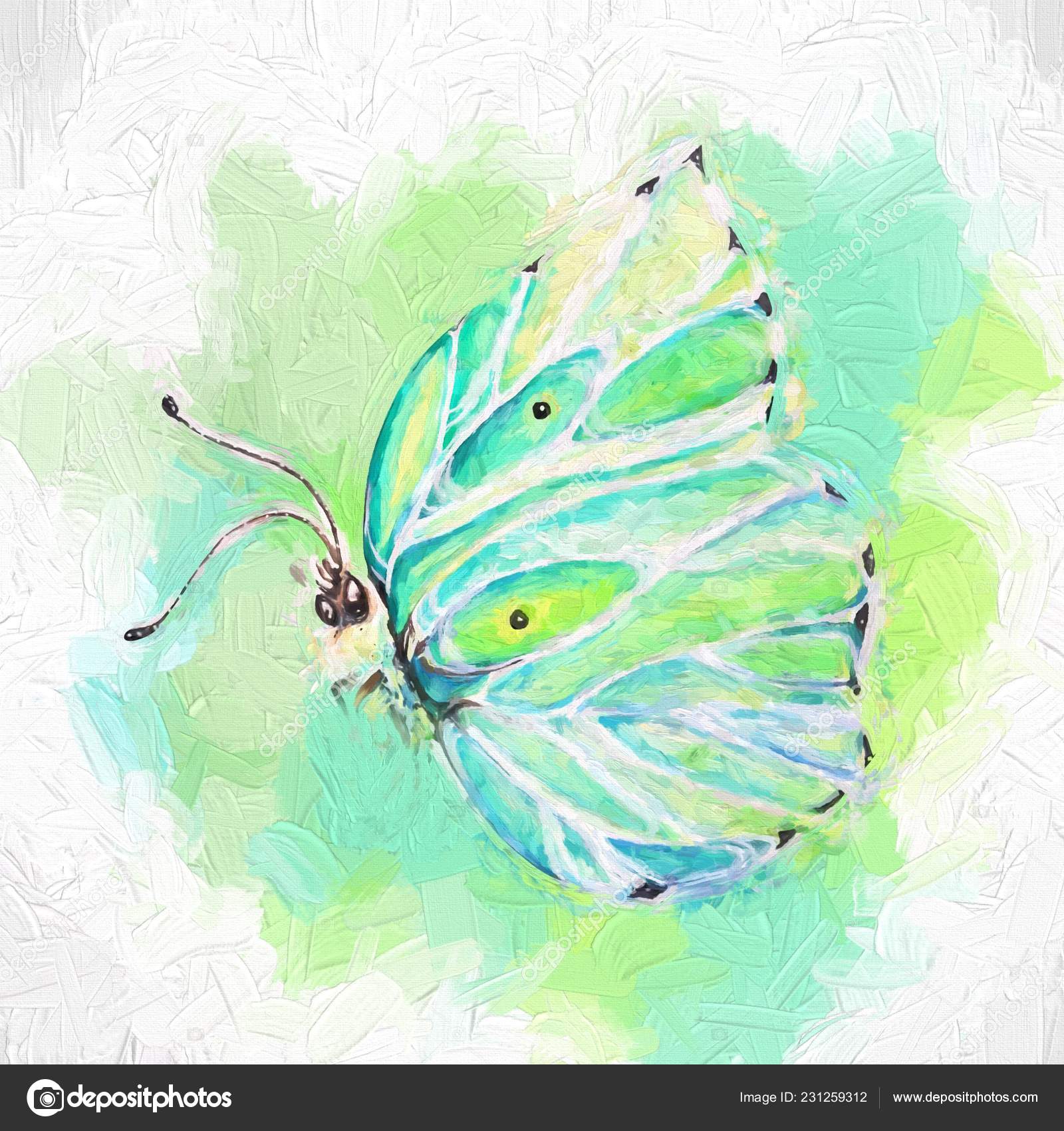 Colorful Butterfly Art Illustration Stock Illustration by ©krasnenkon ...