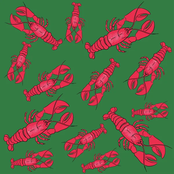 Crawfish Line Vector Illustration Stock Vector Image by ©krasnenkon ...