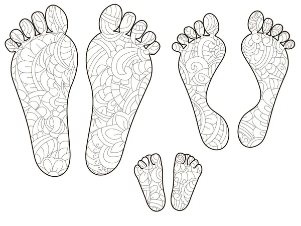 Footprint Coloring Page