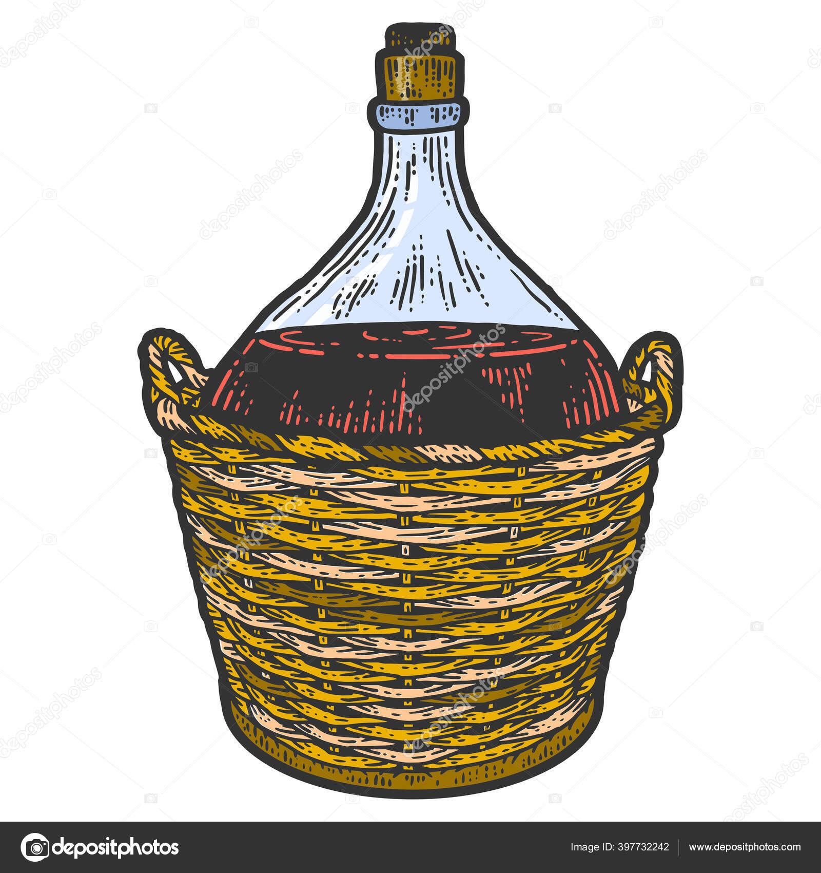 Clipart Fiasco Vino Nuevo