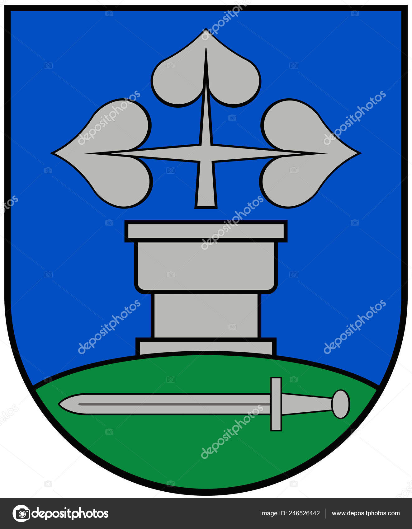 Emblem Commune Bargstedt Germany Stock Illustration by ©MAKEEVVLADIMIR ...
