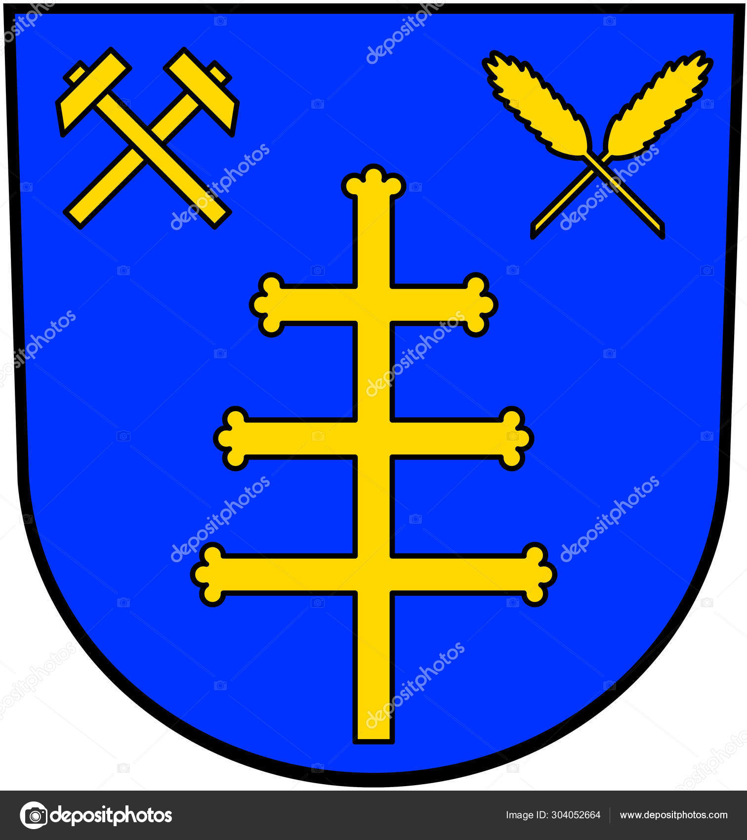 Coat Arms Municipality Brenk Germany — Stock Photo © MAKEEVVLADIMIR ...