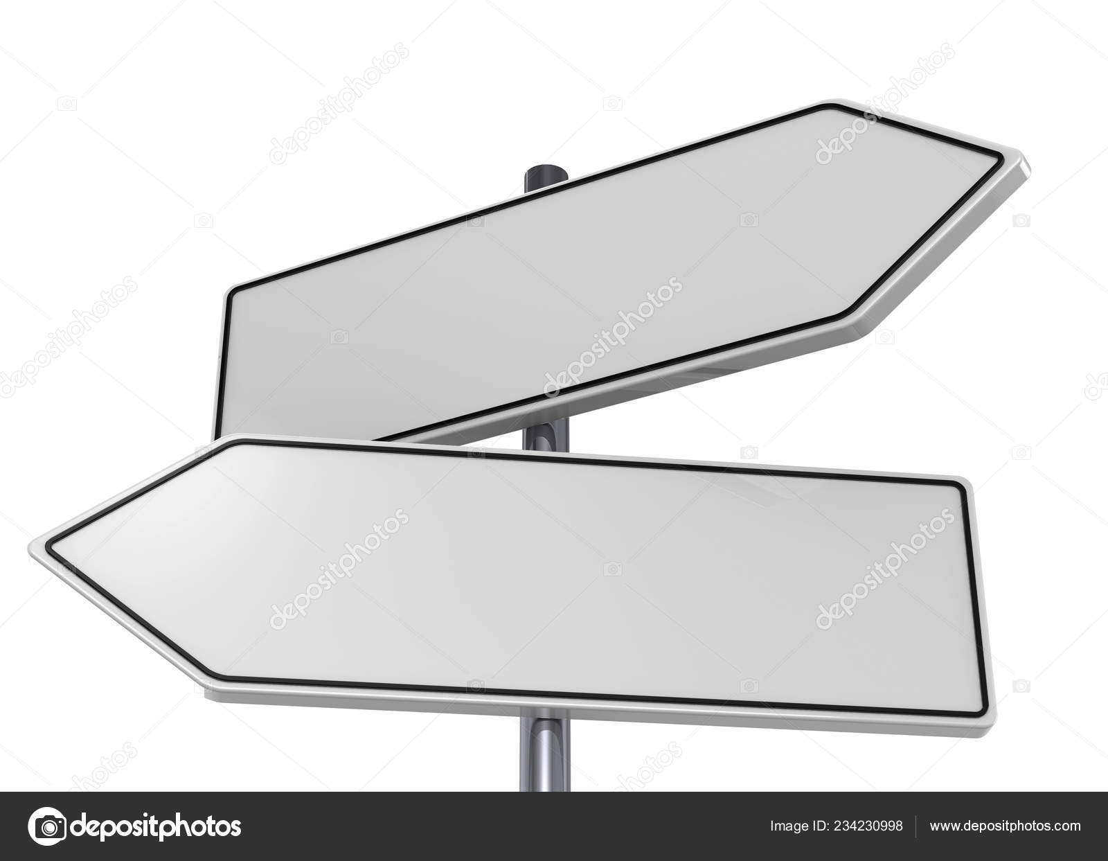 Choose Future Direction Isolated White Background — Stock Photo ...