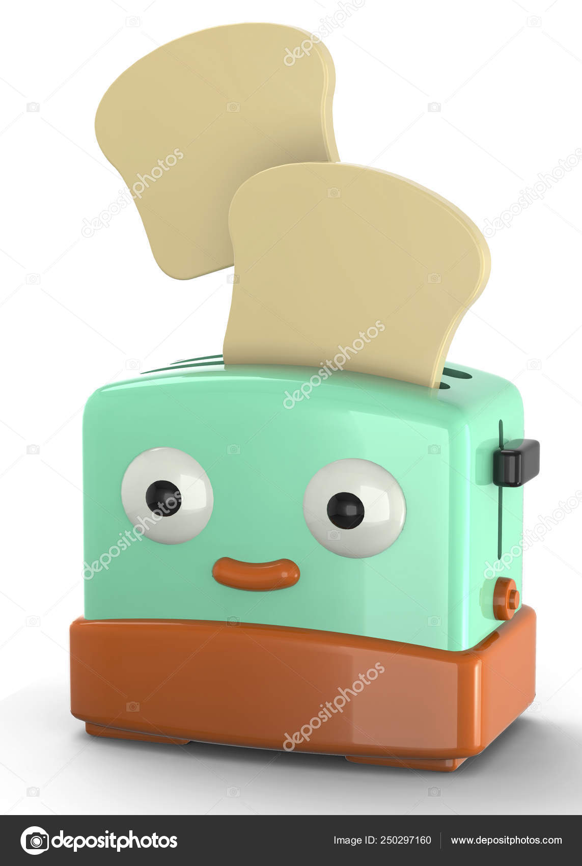 Toaster Character Close Stock Illustration by ©gmac84 #250297160