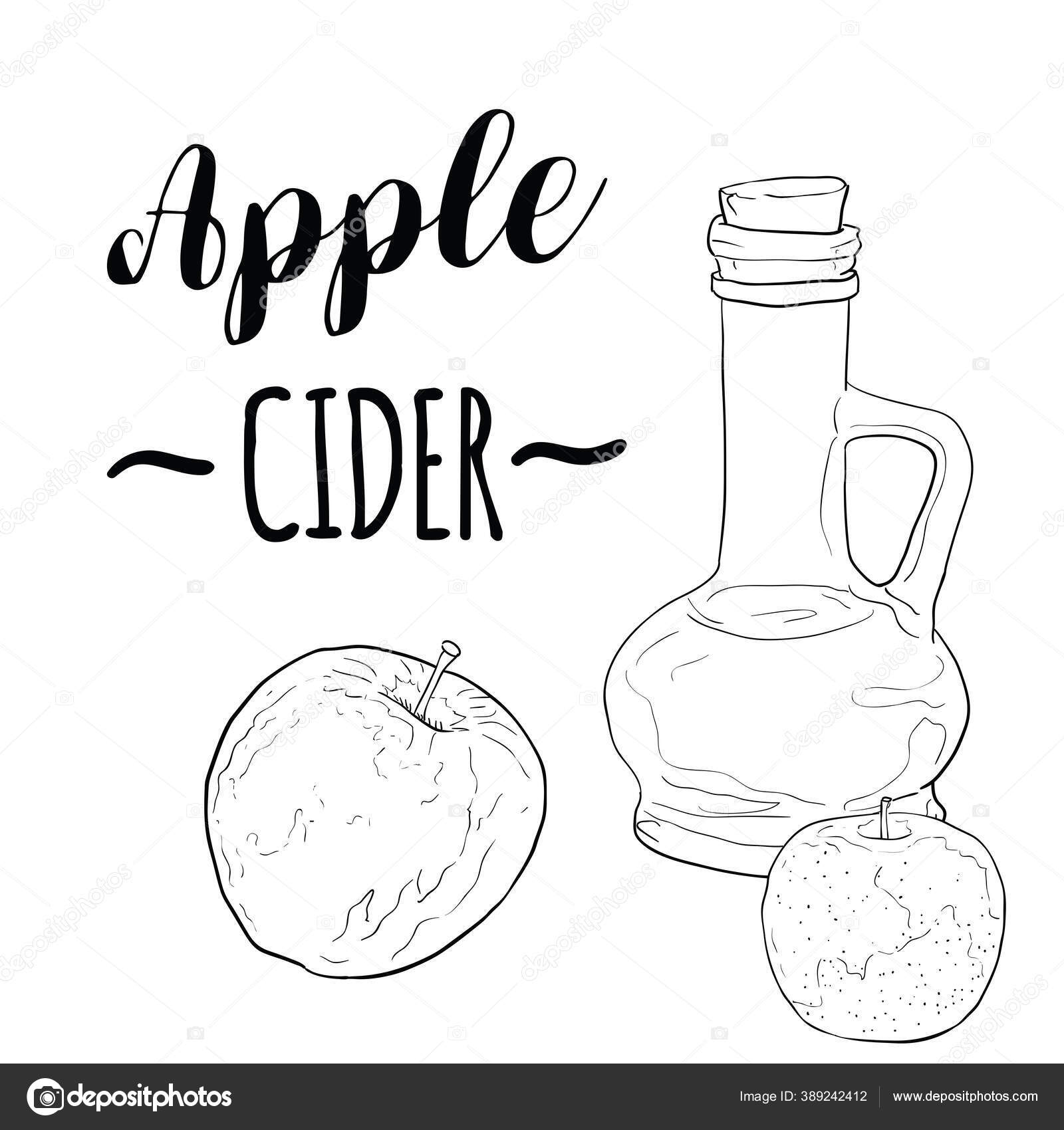 Vinegar Clipart Black And White