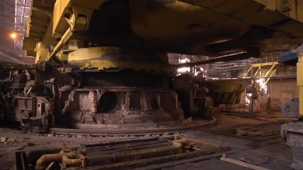 Liftable Ladle Turret Ccm Continuous Casting Machine Stock Video ...