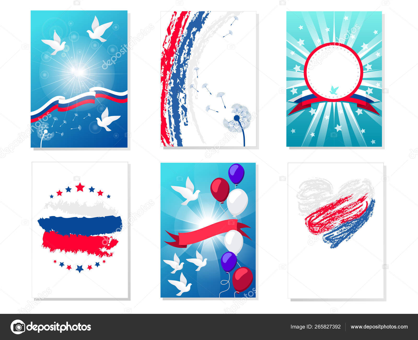 Happy Russia Day gift cards template Stock Vector Image by ©fantrazy ...