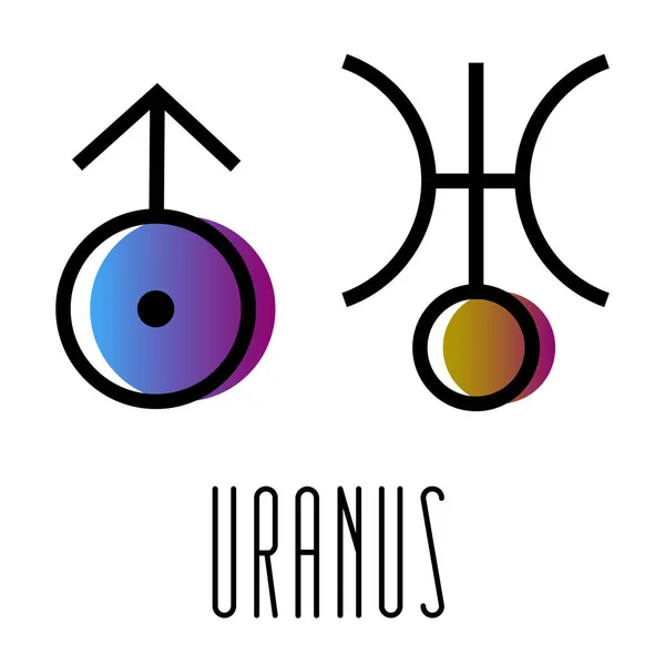 Uranus Planetary Symbol Calligraphy