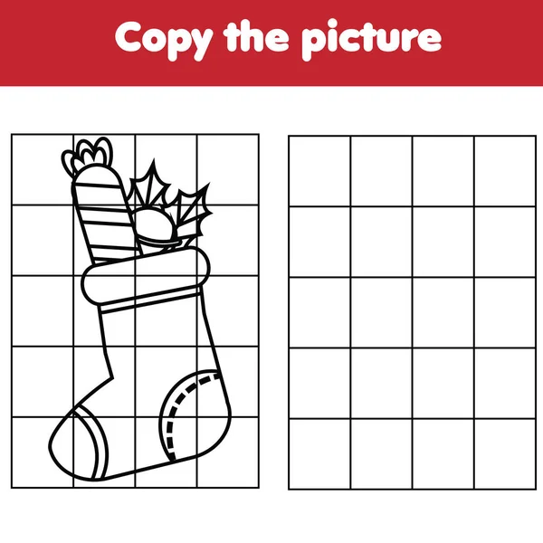 Grid copy game, complete the picture game, coloring page. Kids activity ...