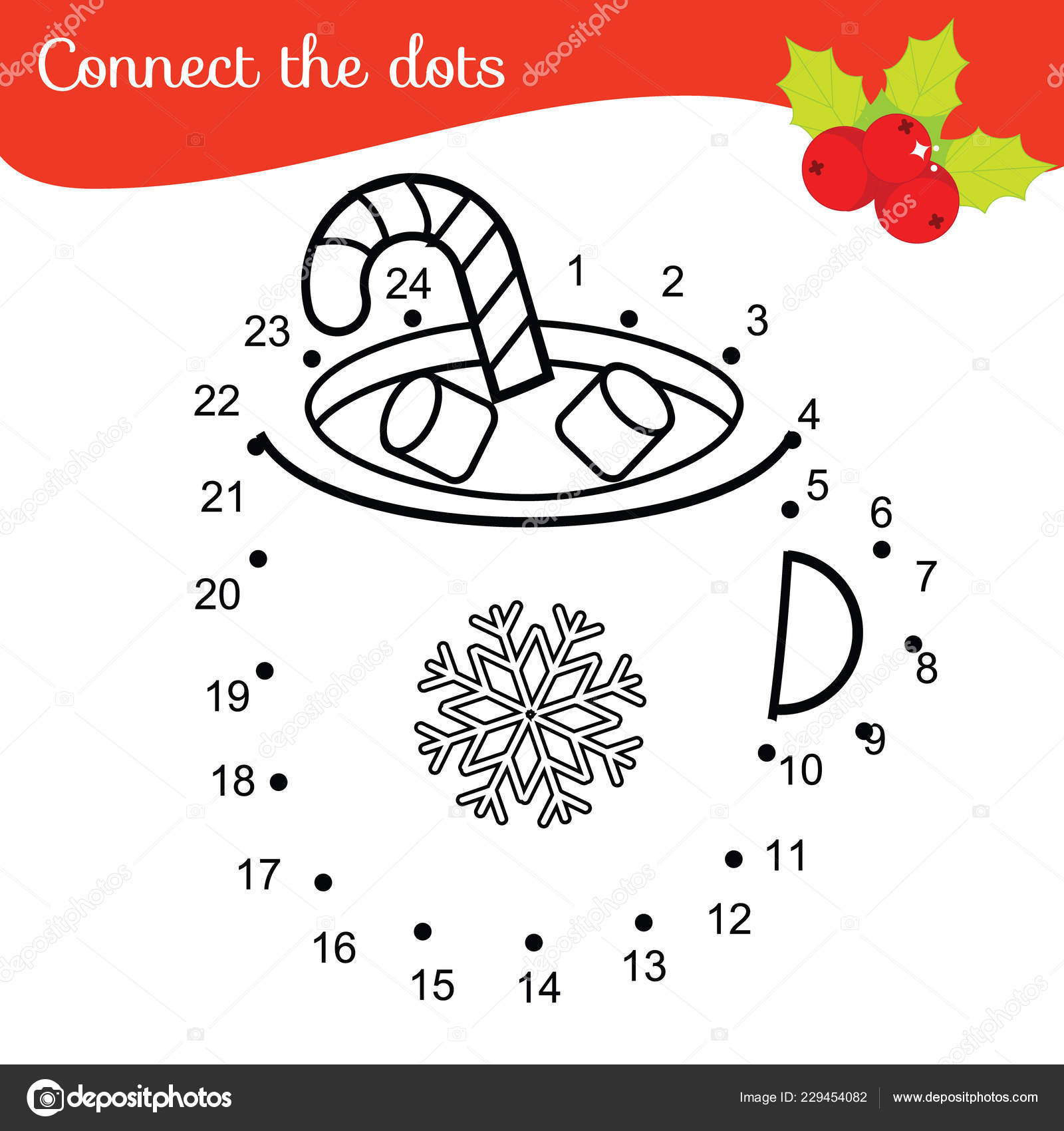Christmas Connect The Dots Worksheets Christmas Sock Connect Dots Game