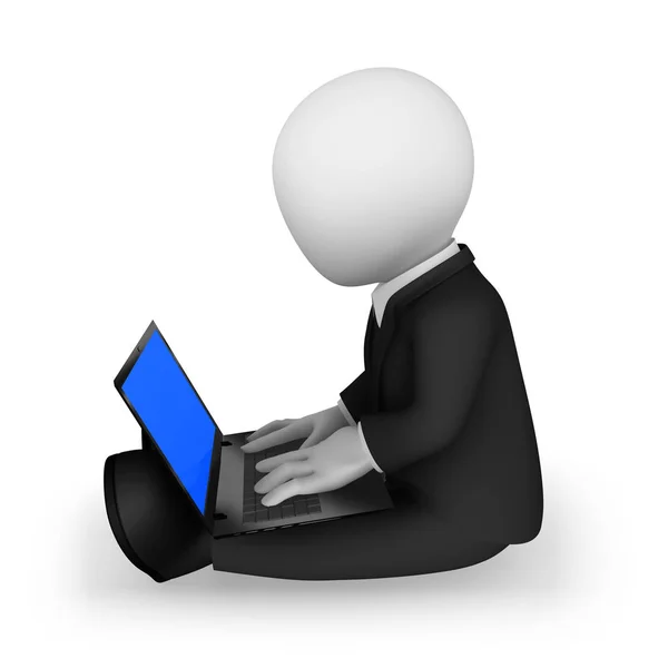 3d man computer Stock Photos, Royalty Free 3d man computer Images ...