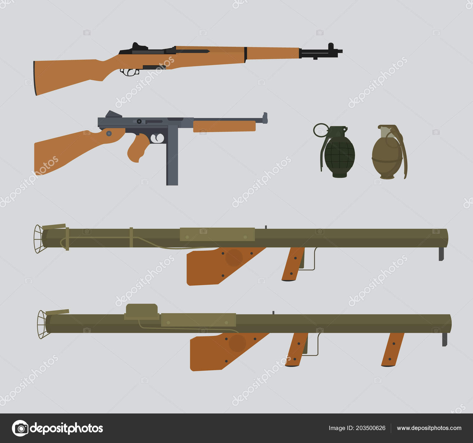 World War 2 American Guns