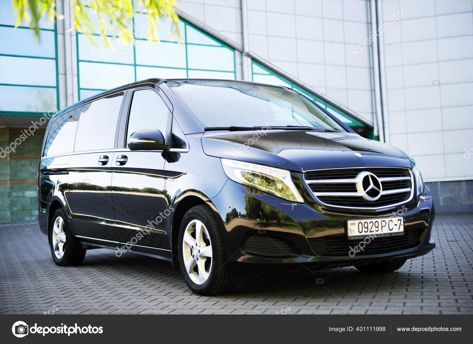 Belarus Brest June 2019 Mercedes Benz Class Front View Photographing ...