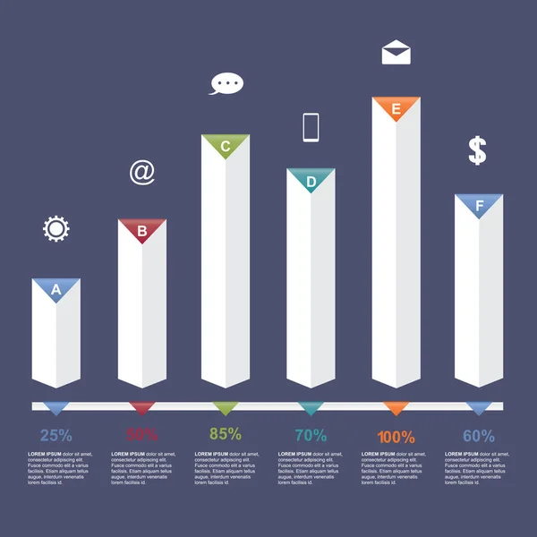 Bar Chart Graph Diagram Statistical Business Infographic Illustration ...