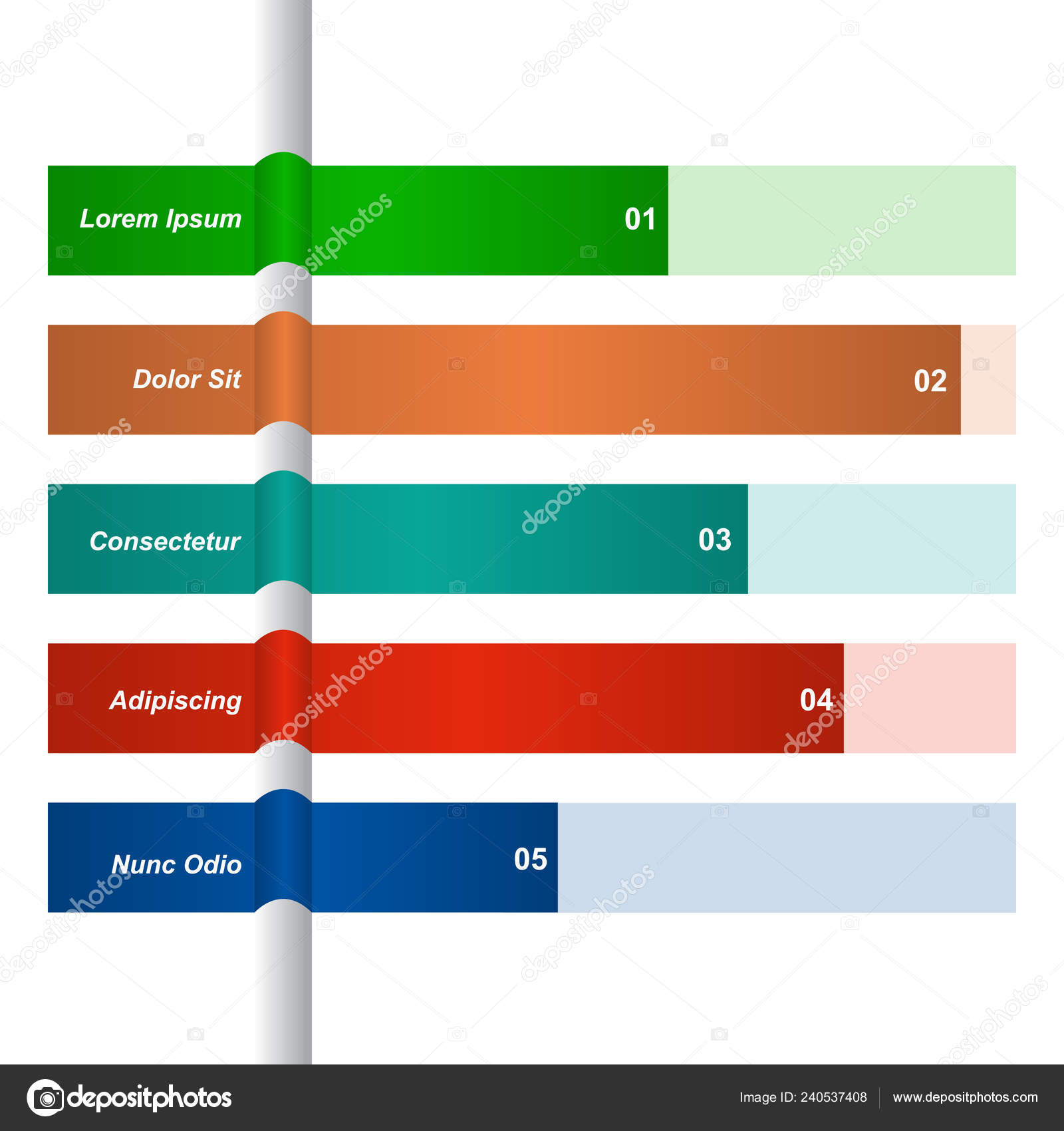 Bar Chart Graph Diagram Statistical Horizontal Infographic Illustration ...