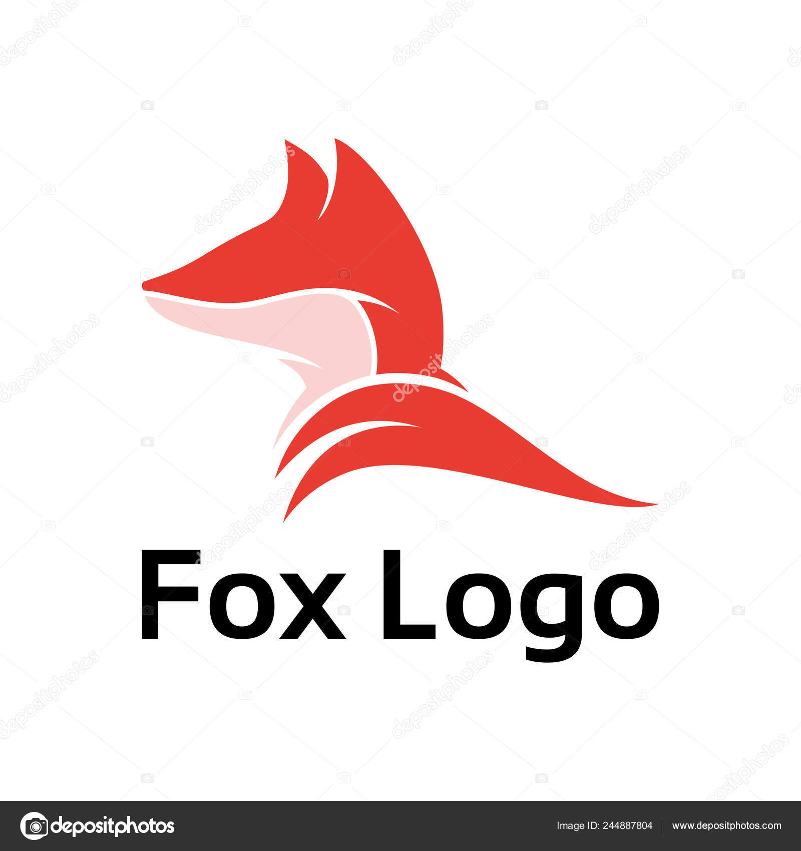 Fox Logo Template Simple Abstract Style Stock Vector Image by ©jongjawi ...