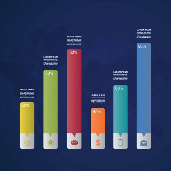 Bar Chart Graph Diagram Statistical Business Infographic Illustration ...