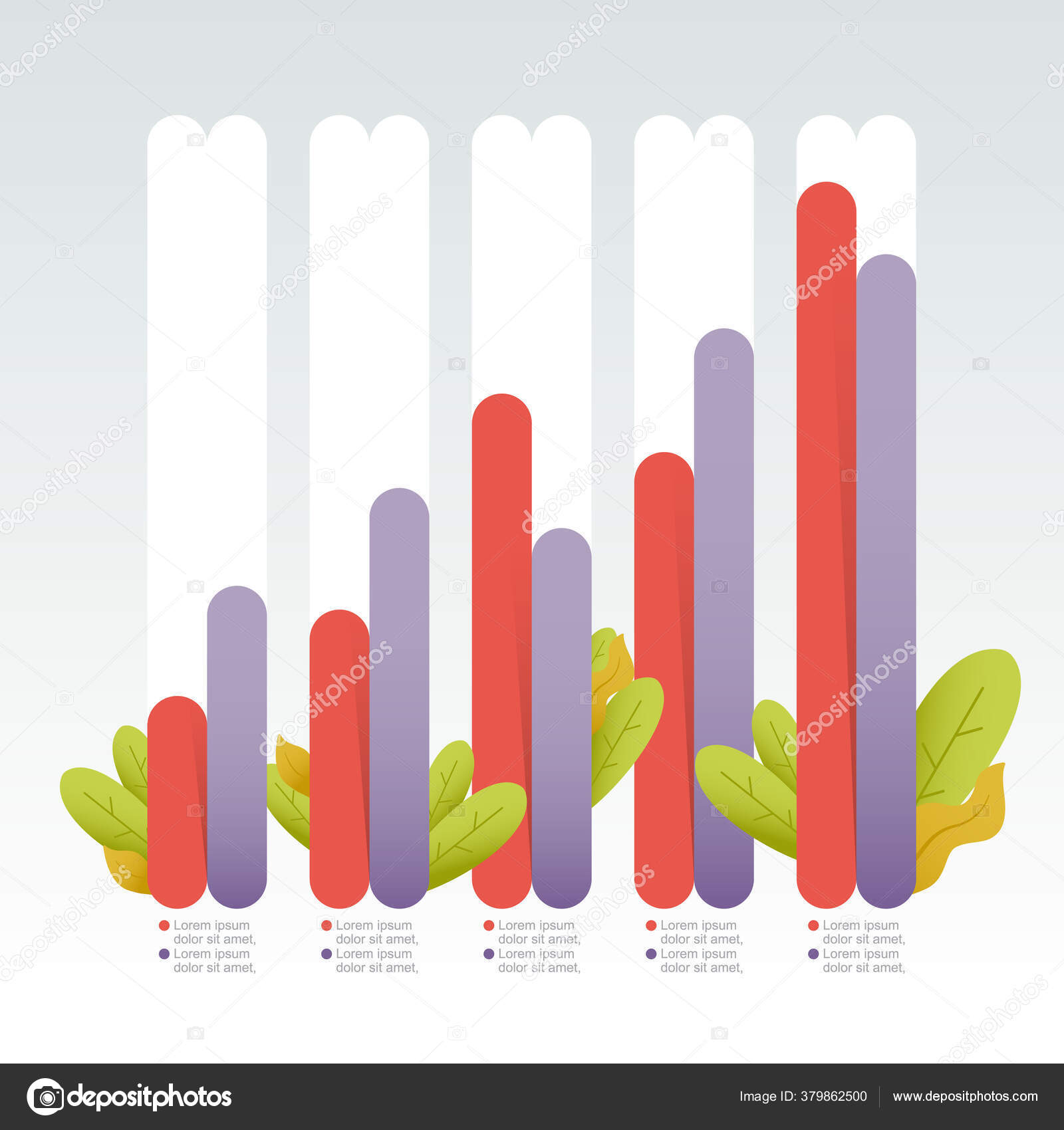 Bar Chart Graph Diagram Statistical Business Infographic Illustration ...