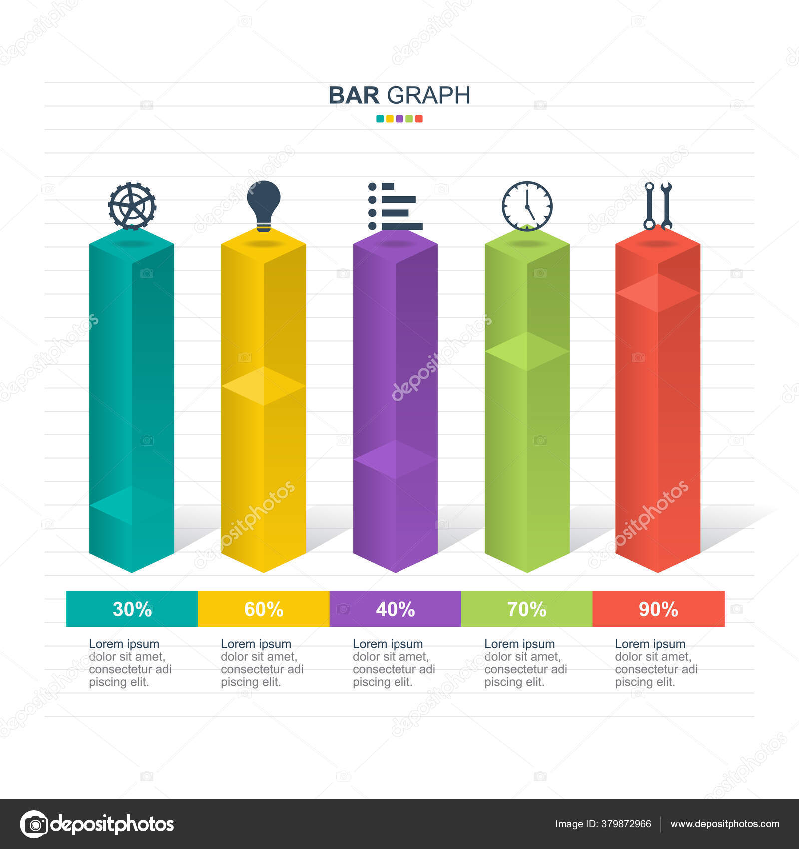 Bar Chart Graph Diagram Financial Analytic Statistical Business ...