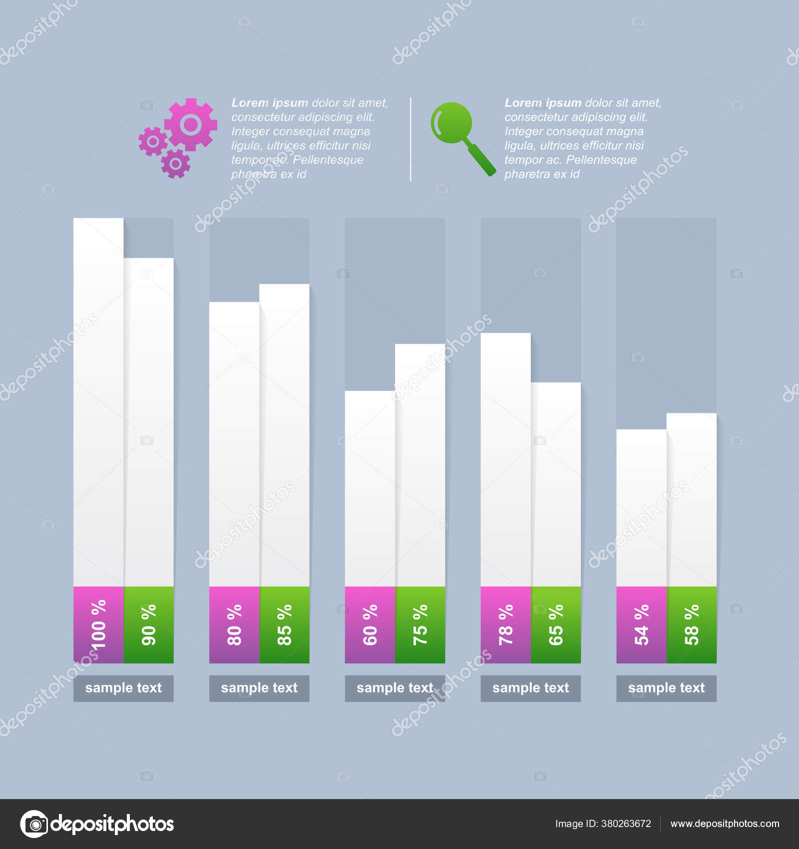 Decreasing Graph Bar Chart Economic Pressure Financial Problem ...