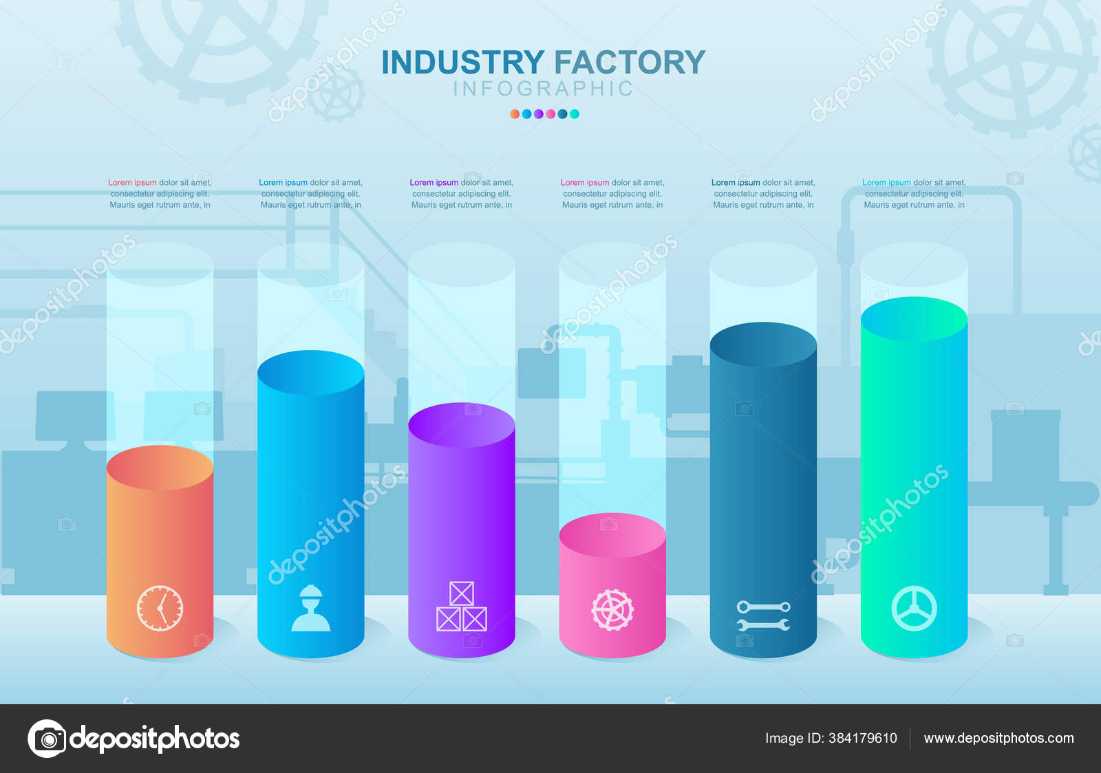 Bar Chart Graph Diagram Financial Analytics Statistical Factory ...