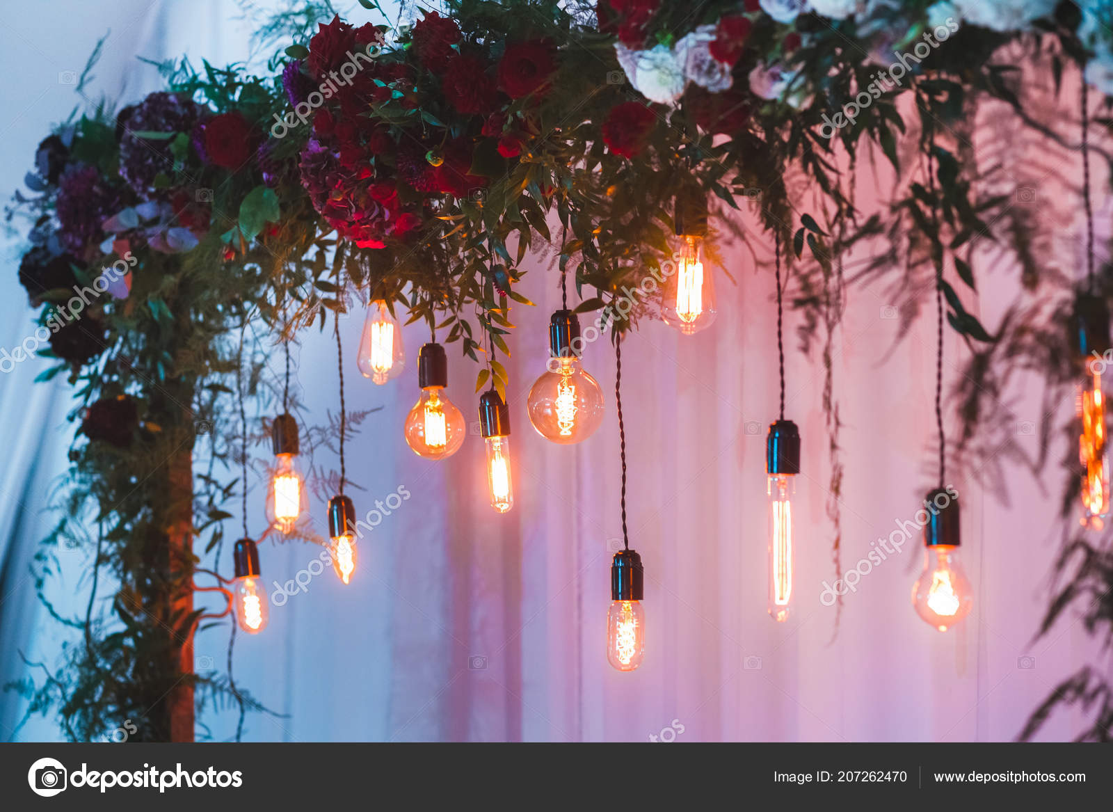 Edison Light Bulb Wedding