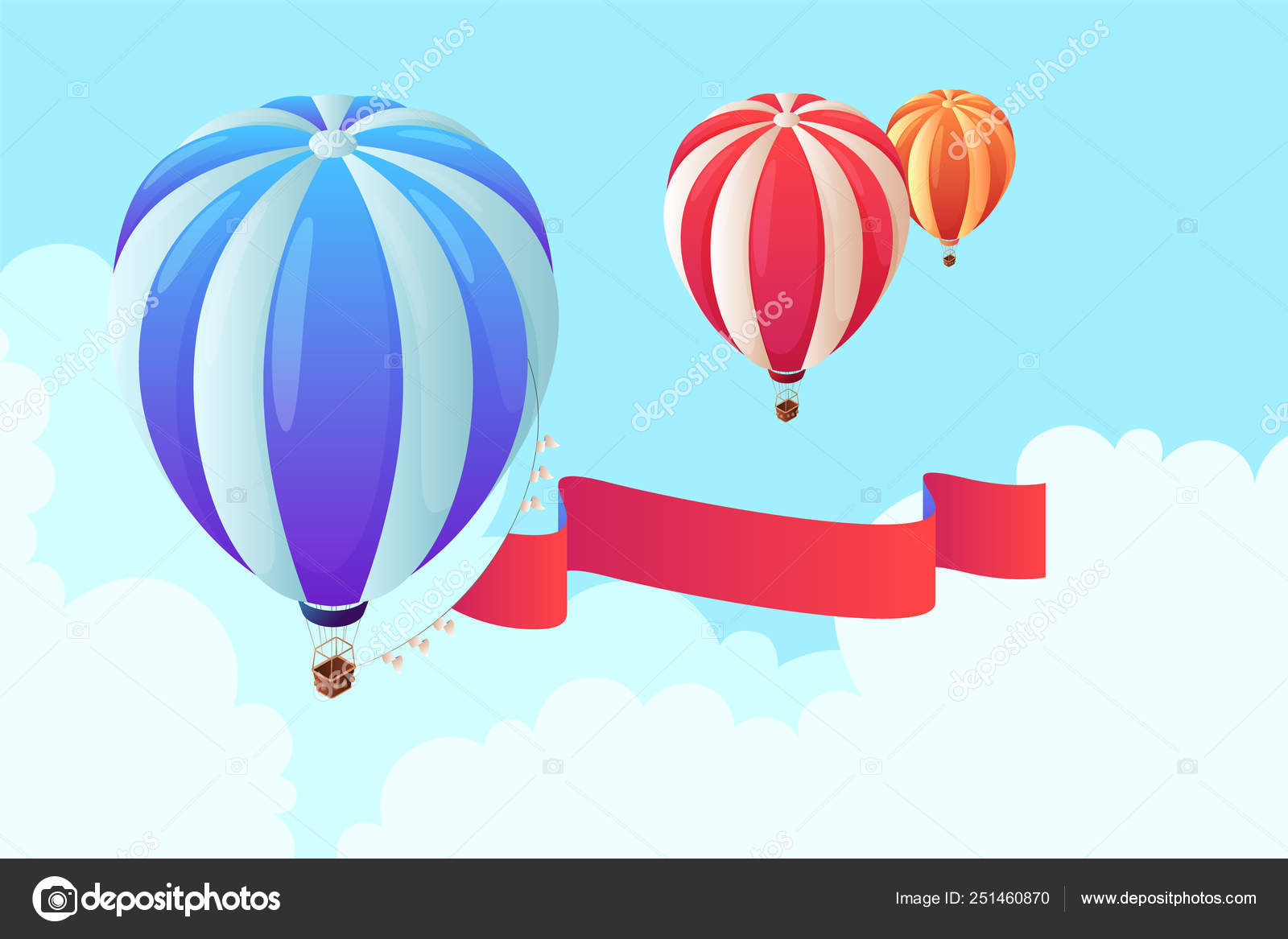 Isometric hot air balloon Stock Vector Image by ©igordeyka #251460870