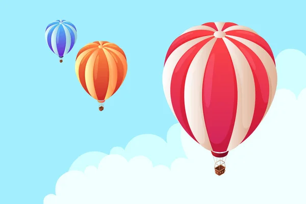 Isometric hot air balloon - Stock Image - Everypixel