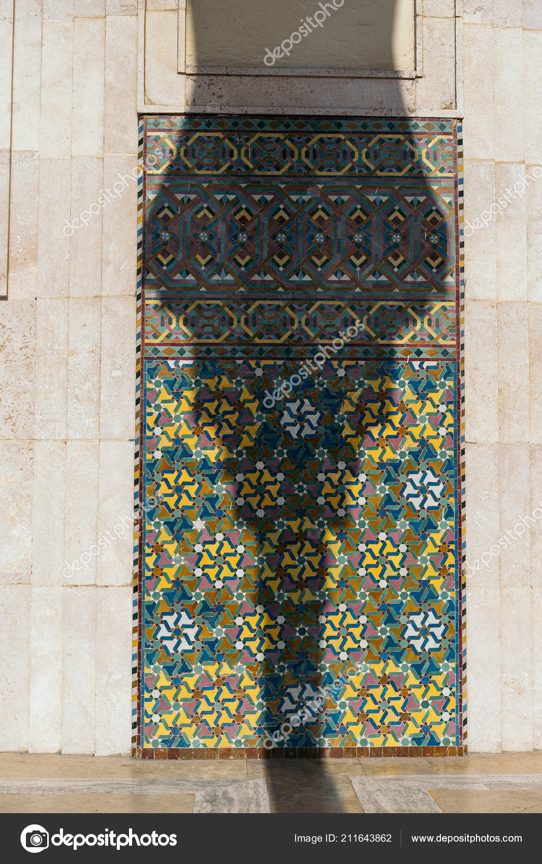 Mosaic Pattern Hassan Mosque Casablanca It's Largest Mosque Morocco ...