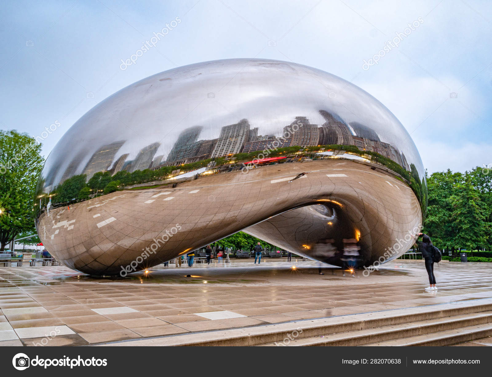 Famous Cloud Gate Chicago Chicago Illinois June 2019 – Stock Editorial ...