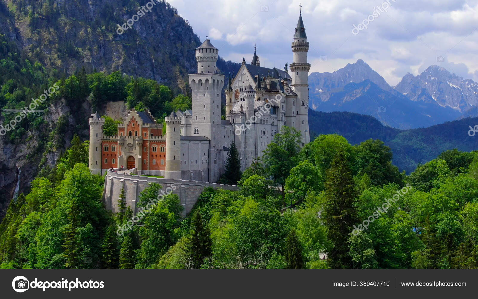 Famous Neuschwanstein Castle in Bavaria Germany – Stock Editorial Photo ...