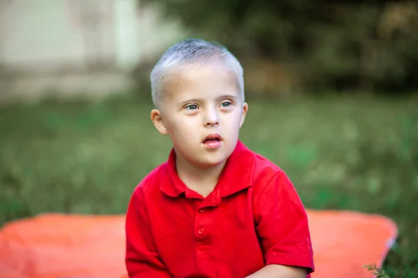 Daily Life Child Disabilities Boy Syndrome Chromosomal Genetic Disorder ...