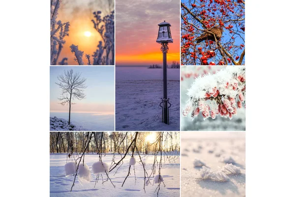 Winter landscape collage Stock Photos, Royalty Free Winter landscape ...