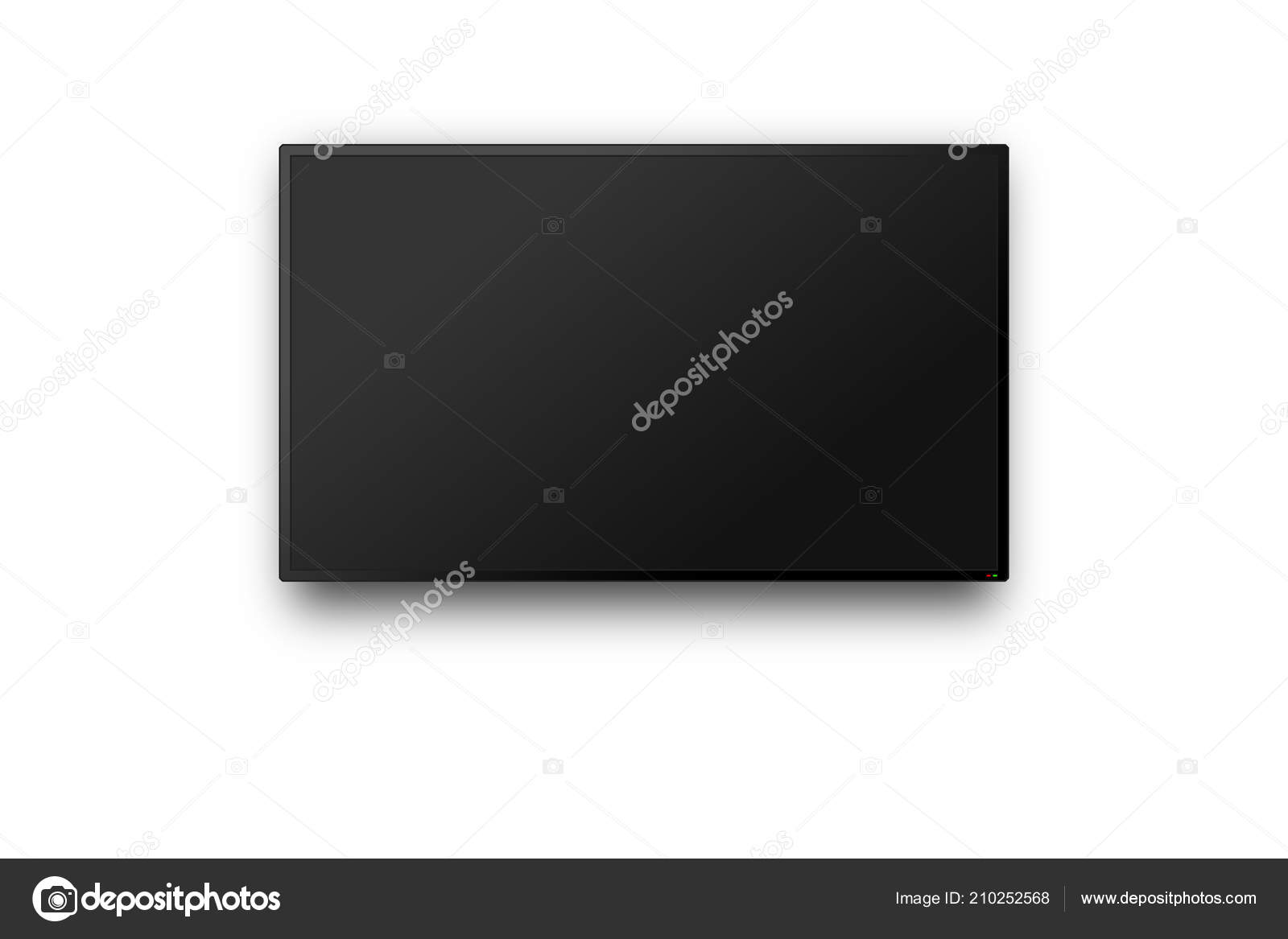 Lcd Panel Billboard Hang White Wall — Stock Photo © coffeekai #210252568