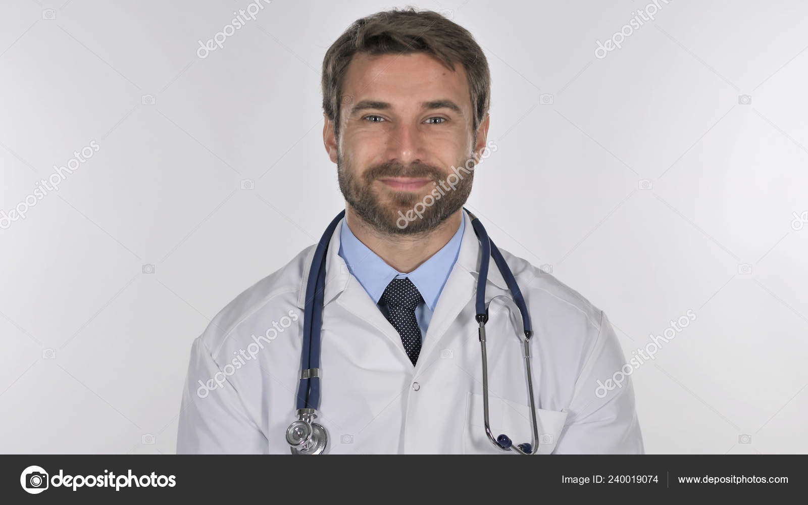 Portrait Doctor Shaking Head Accept Yes — Stock Photo © ramerocrist ...