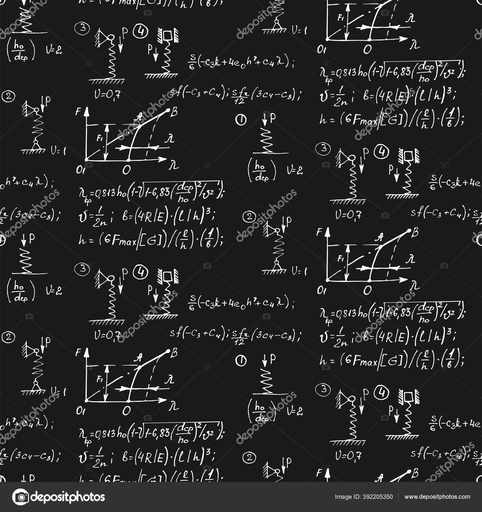 Physical Seamless Pattern Equations Figures Schemes Plots Other ...